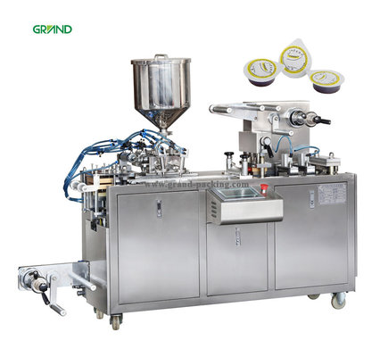 Automatic Honey Liquid Blister Packing Machine With 2 Nozzles Filling Heads DPP 80