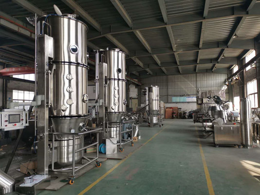 High Efficient Fluid Bed Drier Powder Coating Equipment Material Tank Volume 520 L supplier