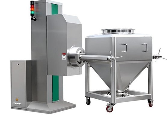 Low Noise Pharmaceutical Powder Mixing Machine Pharma Bin Blender Column Type supplier